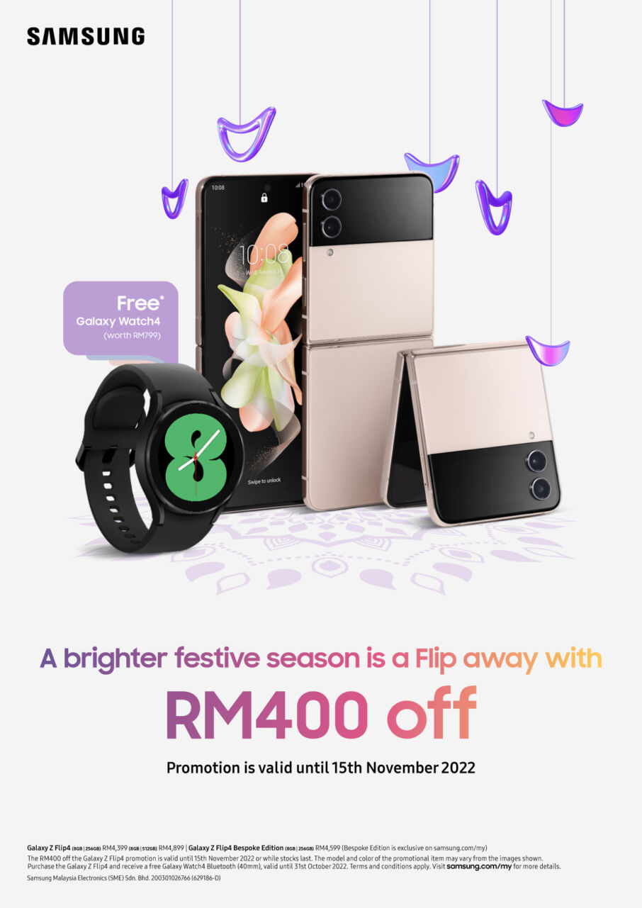 A brighter festive season is a Flip away with RM400 OFF the Galaxy Z ...