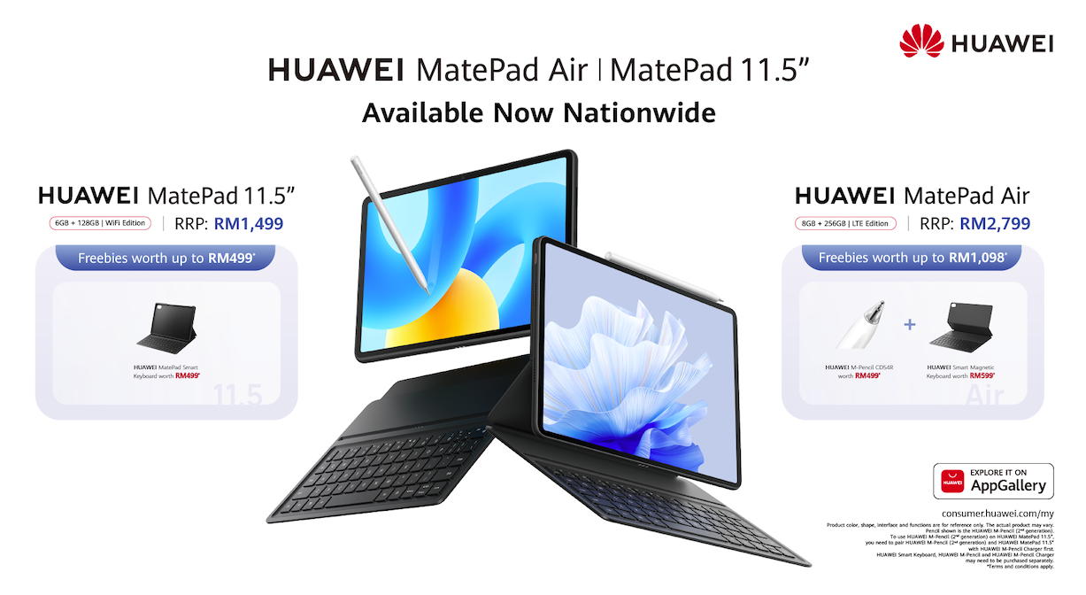 MatePad Air and MatePad 11.5 that redefine PC-Like Tablets - PREBIU.com