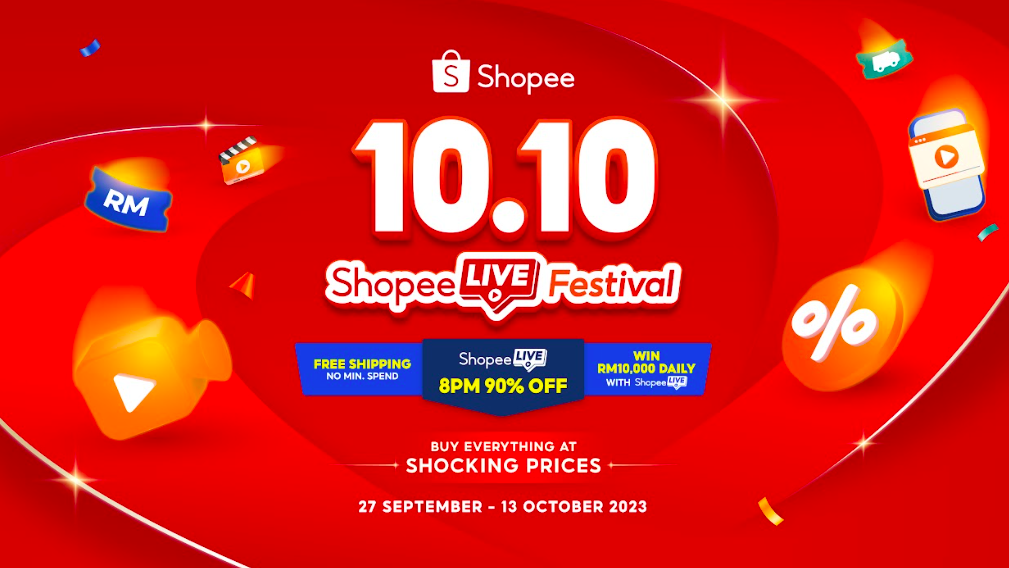 Win up to RM10,000 Daily During 10.10 Shopee Live Festival - PREBIU.com