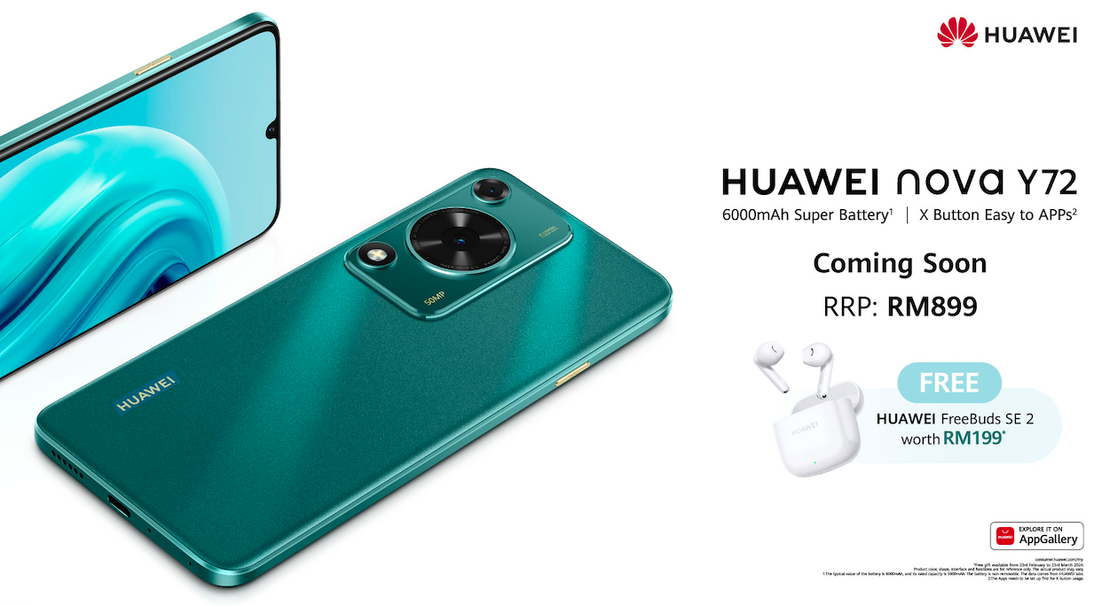 Huawei unveiled the new HUAWEI nova Y72 - PREBIU.com