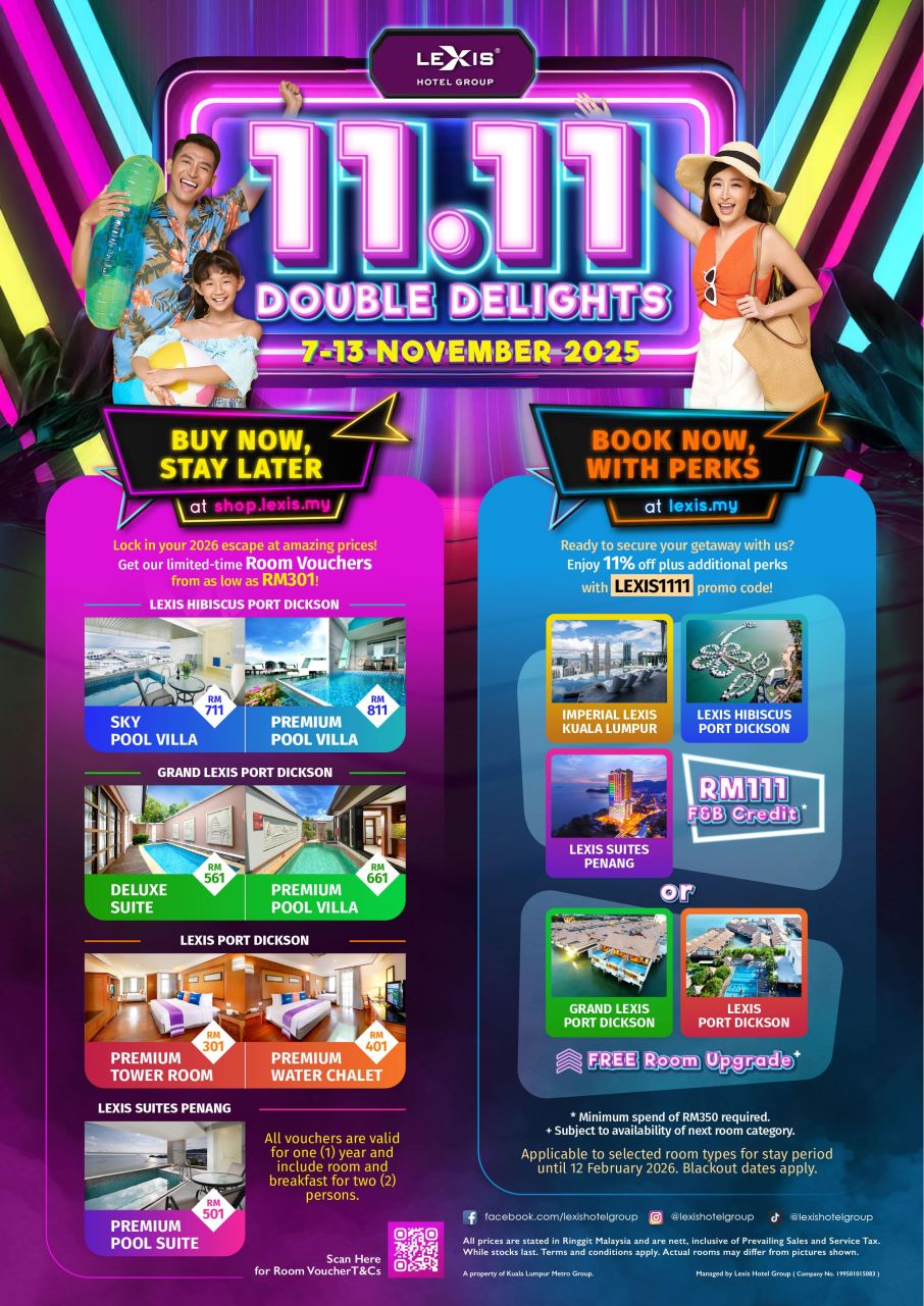 Double The Joy This 11.11: Lexis Hotels & Resorts Unveils “Double ...